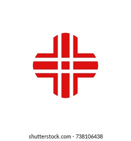 Cross Logo Design Stock Vector (Royalty Free) 738106438 | Shutterstock
