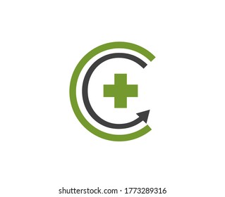 Cross Logo Letter C Cross Logo Stock Vector (Royalty Free) 1773289316 ...