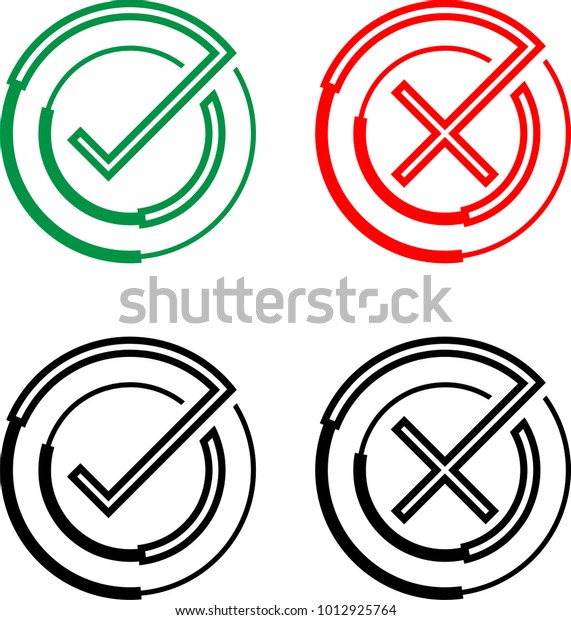 Cross Mark Icon Delete Mark Collection Stock Vector (Royalty Free ...