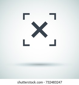 Cross Minimal Icon Mark Line Vector Stock Vector (Royalty Free ...
