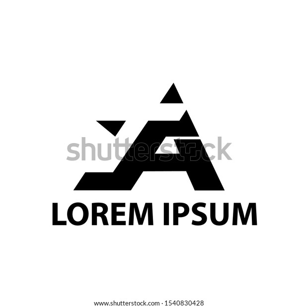 Vektor Stok Cross Negative Space Logo Inspiration Vector (Tanpa Royalti ...