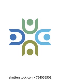 Cross People Logo Stock Vector (Royalty Free) 734038501 | Shutterstock