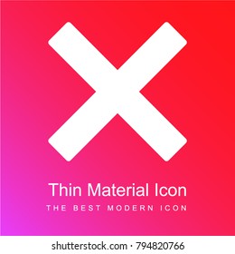 Cross Remove Sign Red Pink Gradient Stock Vector (Royalty Free ...