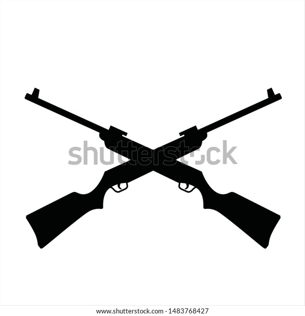 Cross Rifle Vector Icon Logo: เวกเตอร์สต็อก (ปลอดค่าลิขสิทธิ์ ...