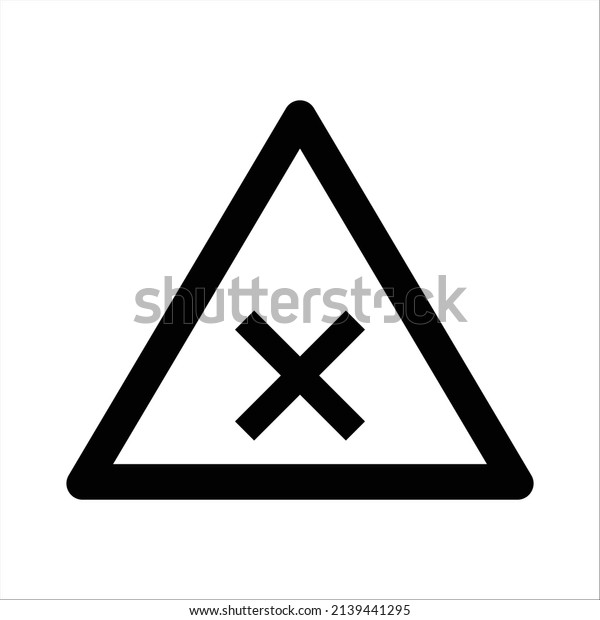 Cross Road Sign Iconroad Signs Symbols Stock Vector (Royalty Free ...