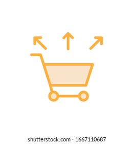 Cross Selling Icon Vector Template Stock Vector (Royalty Free) 1667110687