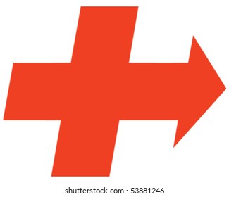 Cross Sign Stock Vector (Royalty Free) 53881246