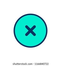 Cross Sign Close Stock Vector (Royalty Free) 1166840722 | Shutterstock