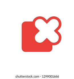 Cross Sign Element Red X Icon: เวกเตอร์สต็อก (ปลอดค่าลิขสิทธิ์ ...