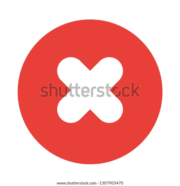 Cross Sign Element Red X Icon: เวกเตอร์สต็อก (ปลอดค่าลิขสิทธิ์ ...