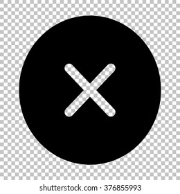 Cross Sign Illustration Maroon Icon On Stock Vector (Royalty Free ...