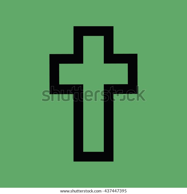Cross Symbol Icon Vector Stock Vector (Royalty Free) 437447395 ...
