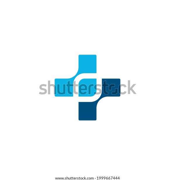 Cross Technology Medical Logo Design Stock Vector (Royalty Free ...