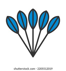 Crossbow Bolts Icon Editable Bold Outline Stock Vector (Royalty Free ...
