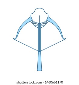 Icon Crossbow Bold Outline Design Editable Stock Vector (Royalty Free ...