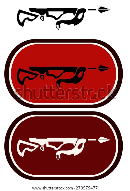 Crossbow Signs Vector Illustration Isolated On Stock Vector (Royalty ...