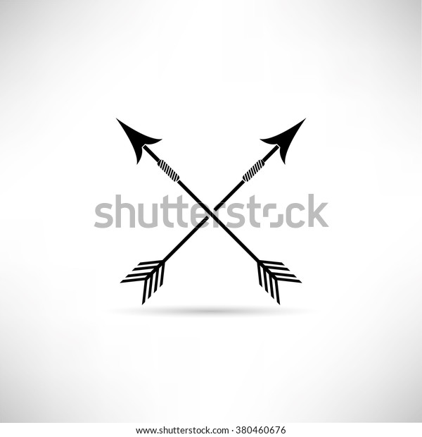 Crossed Arrows Stock Vector (Royalty Free) 380460676 | Shutterstock