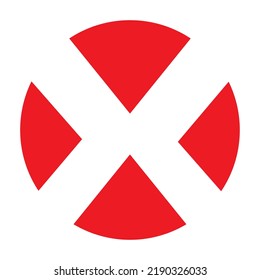 Crossed Icon Design Concept Stock Vector (Royalty Free) 2190326033 ...