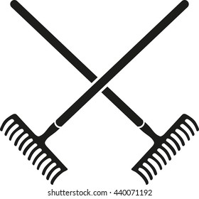 Crossed Rakes Stock Vector (Royalty Free) 440071192 | Shutterstock