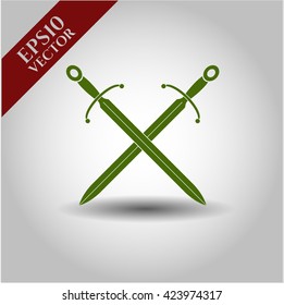Crossed Swords Symbol Stock Vector (Royalty Free) 423974317 | Shutterstock
