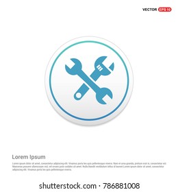 Crossed Wrench Tools Icon Stock Vector (Royalty Free) 786881008 ...