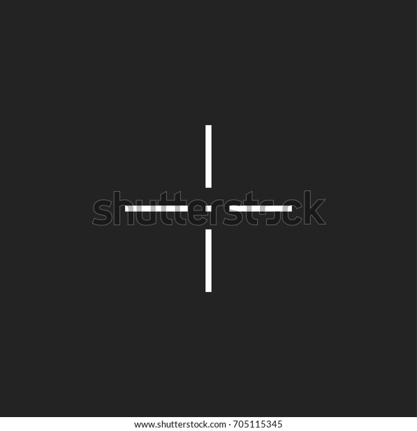 Crosshair Cursor Pointer Icon Vector Stock Vector (Royalty Free ...