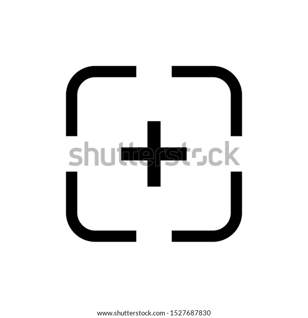 Crosshair Icon Outline Crosshair Vector Icon Stock Vector (Royalty Free ...