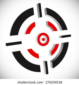 Crosshair Reticle Vector Stock Vector (Royalty Free) 276534530 ...