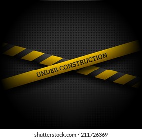 1,735 Under construction ribbon Images, Stock Photos & Vectors ...