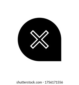Crossmark Icon Vector Illustration Design Websites Stock Vector ...