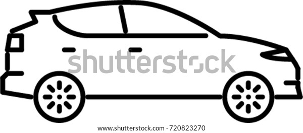 Crossover Outline Icon Stock Vector (Royalty Free) 720823270 | Shutterstock
