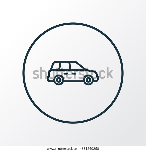 Crossover Outline Symbol Premium Quality Isolated: vector de stock ...