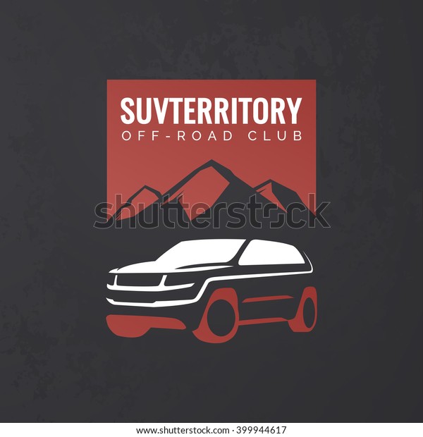 Crossover Suv Car Logo On Grunge Stock Vector (Royalty Free) 399944617 ...