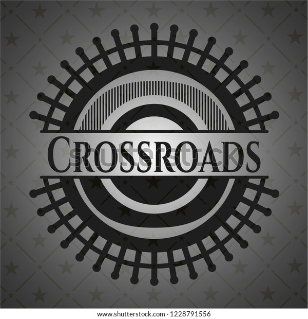 Crossroads Dark Emblem Retro Stock Vector (Royalty Free) 1228791556 ...