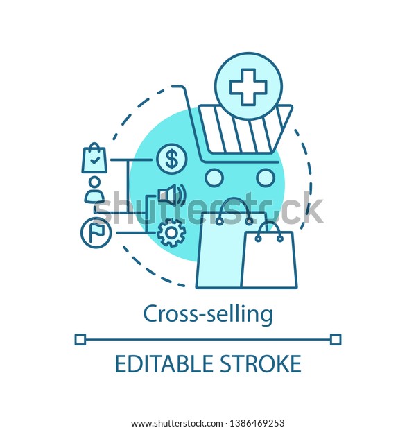 Crossselling Concept Icon Sale Method Idea Stock Vector (Royalty Free ...