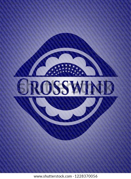 Crosswind Emblem Jean High Quality Background Stock Vector (Royalty ...