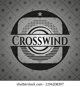 Crosswind Realistic Black Emblem Stock Vector (Royalty Free) 1196208397 ...