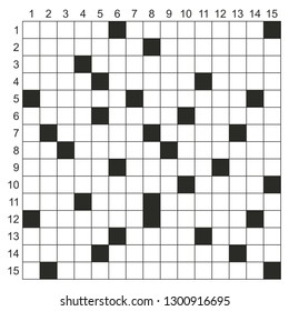 Crossword Puzzle Game Vector Puzzle Square 库存矢量图（免版税）1408832777 ...