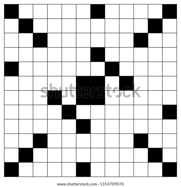 Crossword Puzzle Vector Square Puzzle Illustration Stock Vector ...