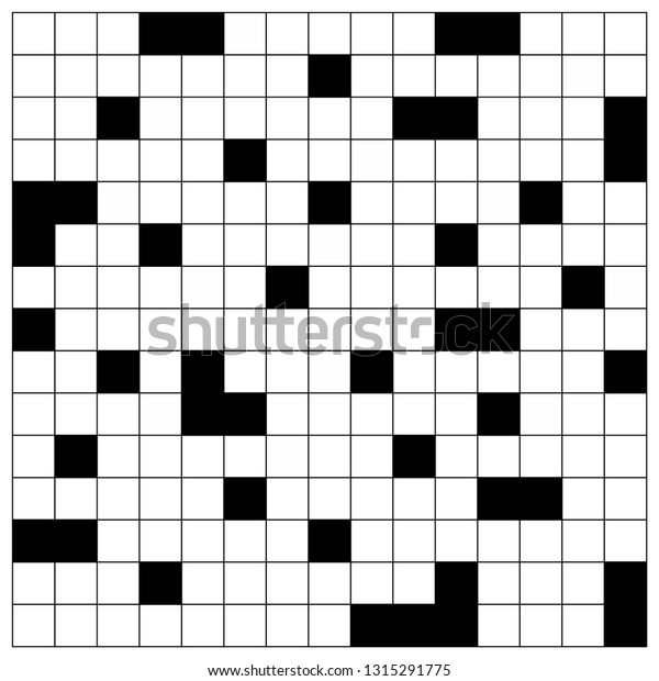 Crossword Puzzle Vector Square Puzzle Illustration Stock Vector ...