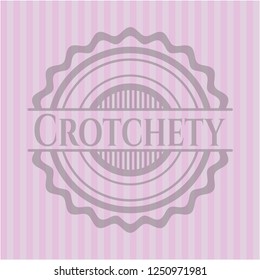 Crotchety Realistic Pink Emblem Stock Vector (Royalty Free) 1250971981 ...
