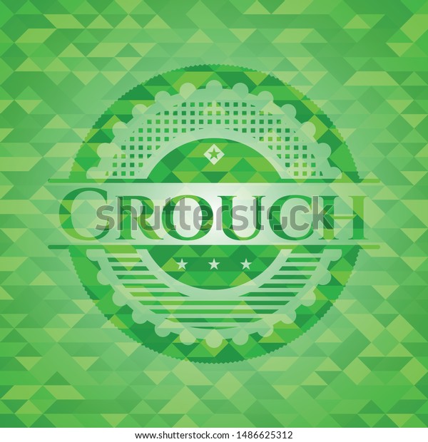 Crouch Green Emblem Triangle Mosaic Background Stock Vector (Royalty ...