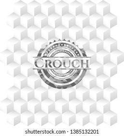 Crouch Grey Emblem Cube White Background Stock Vector (Royalty Free ...