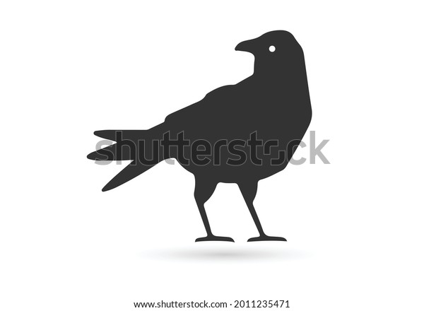 Crow Logo Design Vector Crow Icon Stock Vector (Royalty Free ...