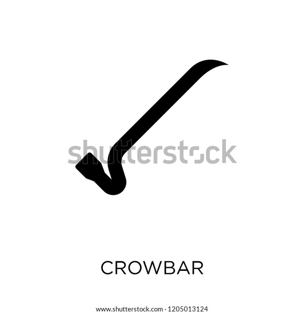 Crowbar Icon Crowbar Symbol Design Construction Stock Vector (Royalty ...