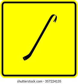 Crowbar Sign Stock Vector (Royalty Free) 357224135 | Shutterstock