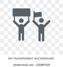 Crowd March Icon Trendy Flat Vector Stock Vector (Royalty Free ...