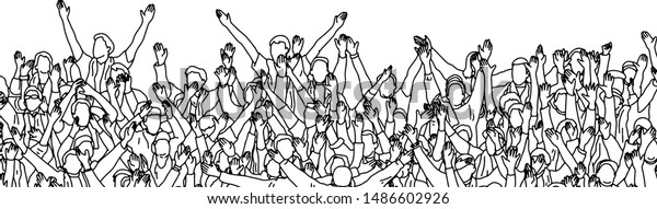 Crowd People Cheering Their Favorite Sport Stock Vector (Royalty Free ... Crowd People Cheering Their Favorite Sport Stock Vector (Royalty Free ...