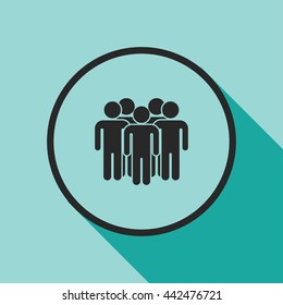 Crowd People Icon Stock Vector (Royalty Free) 442476721 | Shutterstock