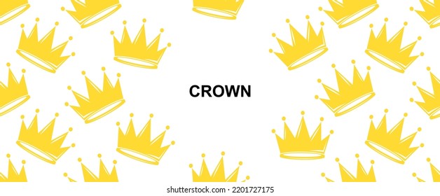 Crown Background Design Copy Space Golden Stock Vector (Royalty Free ...